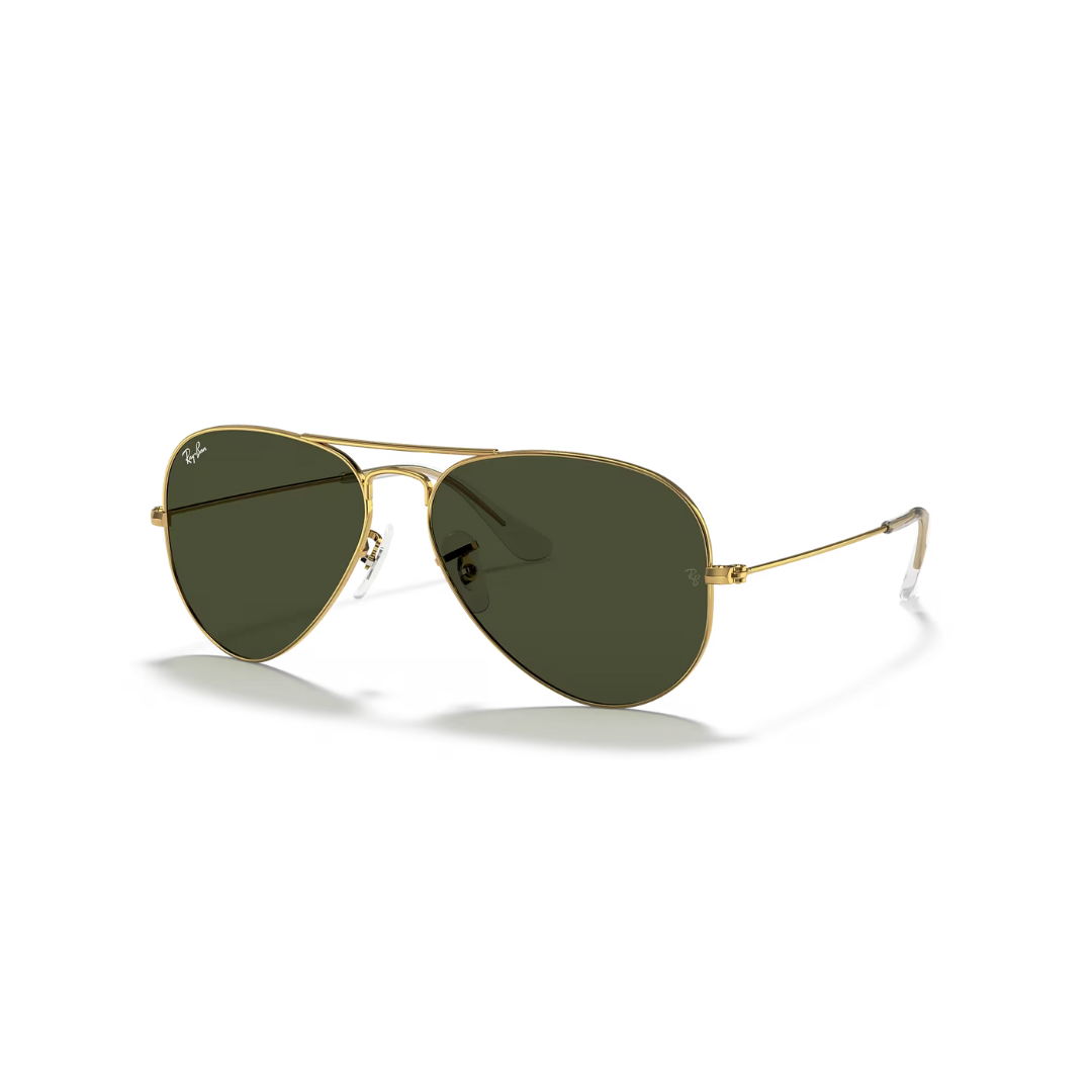 Ray Ban Aviator Classic Large - Metal Arista, Green Polarized – shopnomads